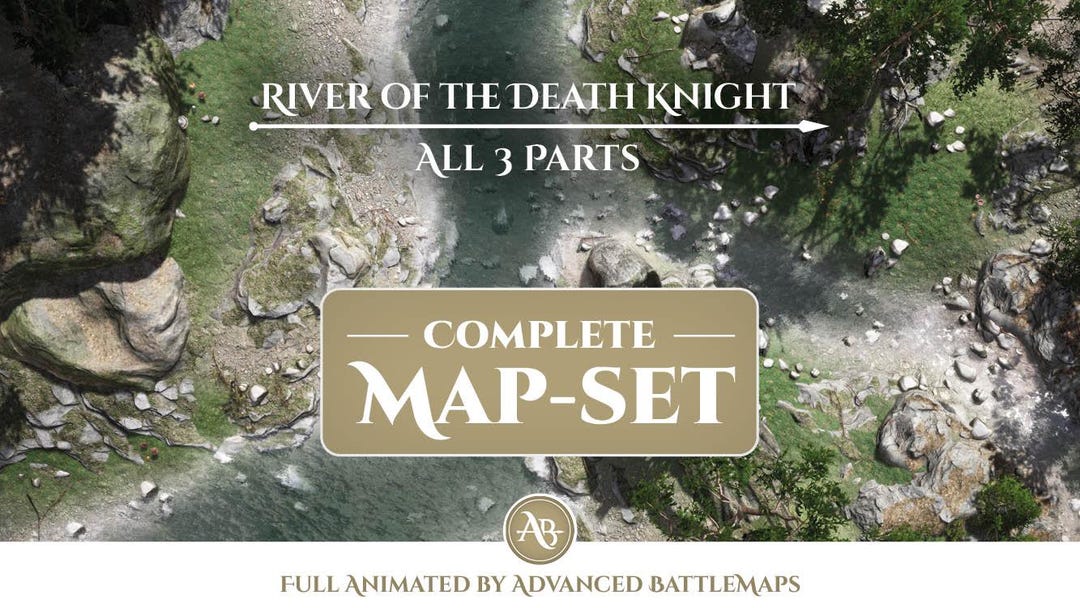 Animated Battlemap River of the Death Knight Complete Map-set Dungeon ...