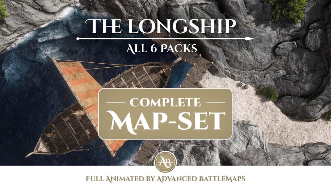 Animated Battlemap | the Longship - Complete Map-set - Dungeon and ...