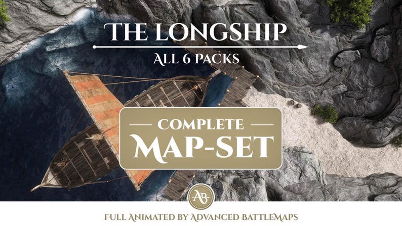Animated Battlemap the Longship Complete Map-set Dungeon and Dragons - Etsy