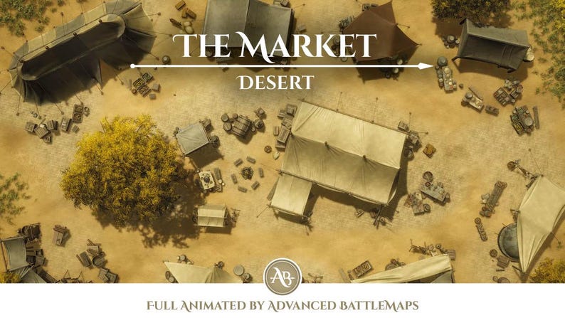 Animated Battlemap | the Market - Complete Map-set - Dungeon and ...