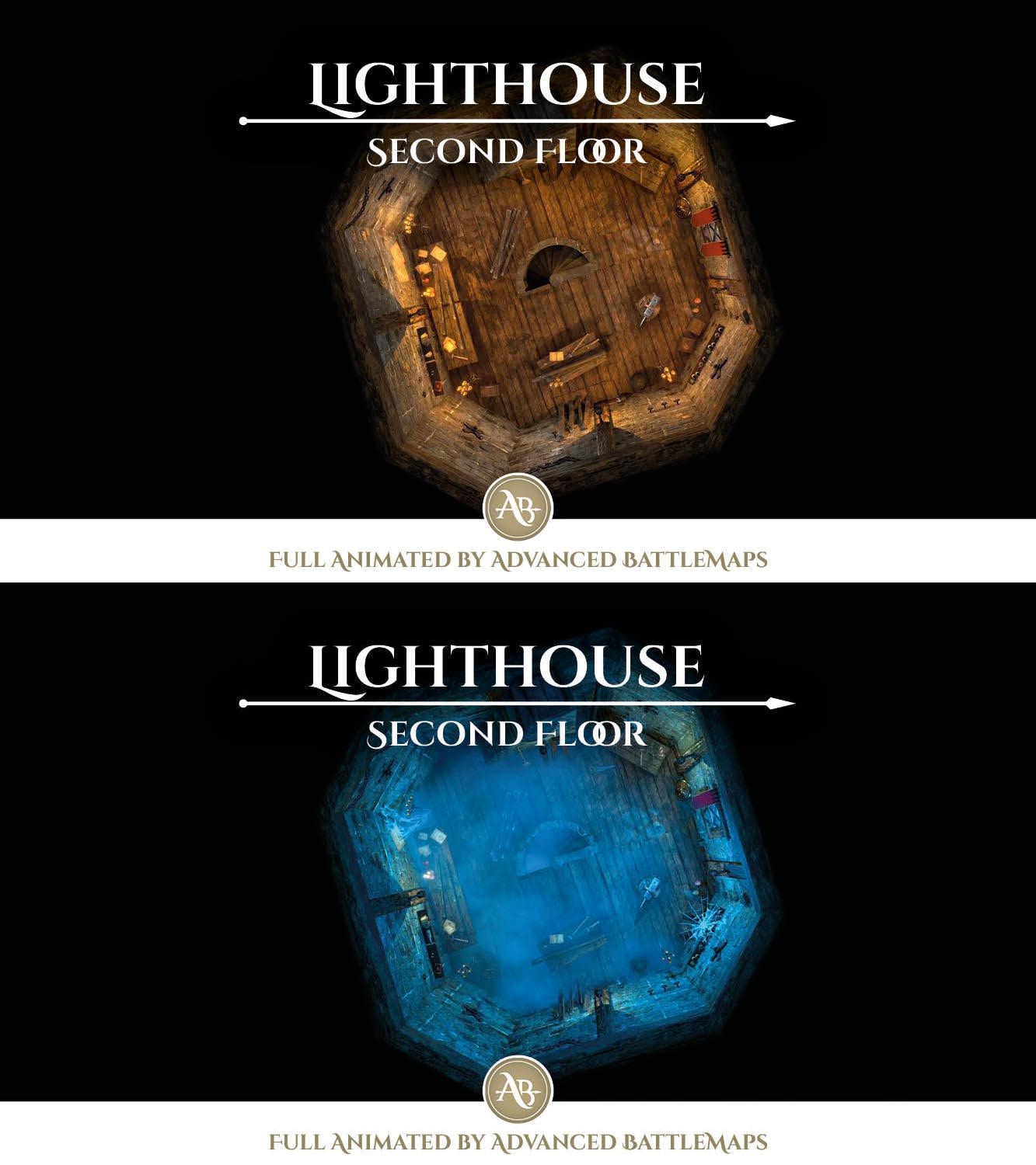 Animated Battlemap | Lighthouse - Complete Inside Map-set - Dungeon and ...