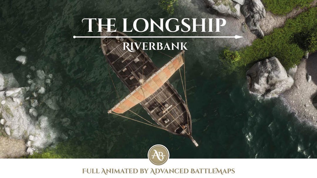 Animated Battlemap | the Longship - Part 6/6 Riverbank - Dungeon and ...