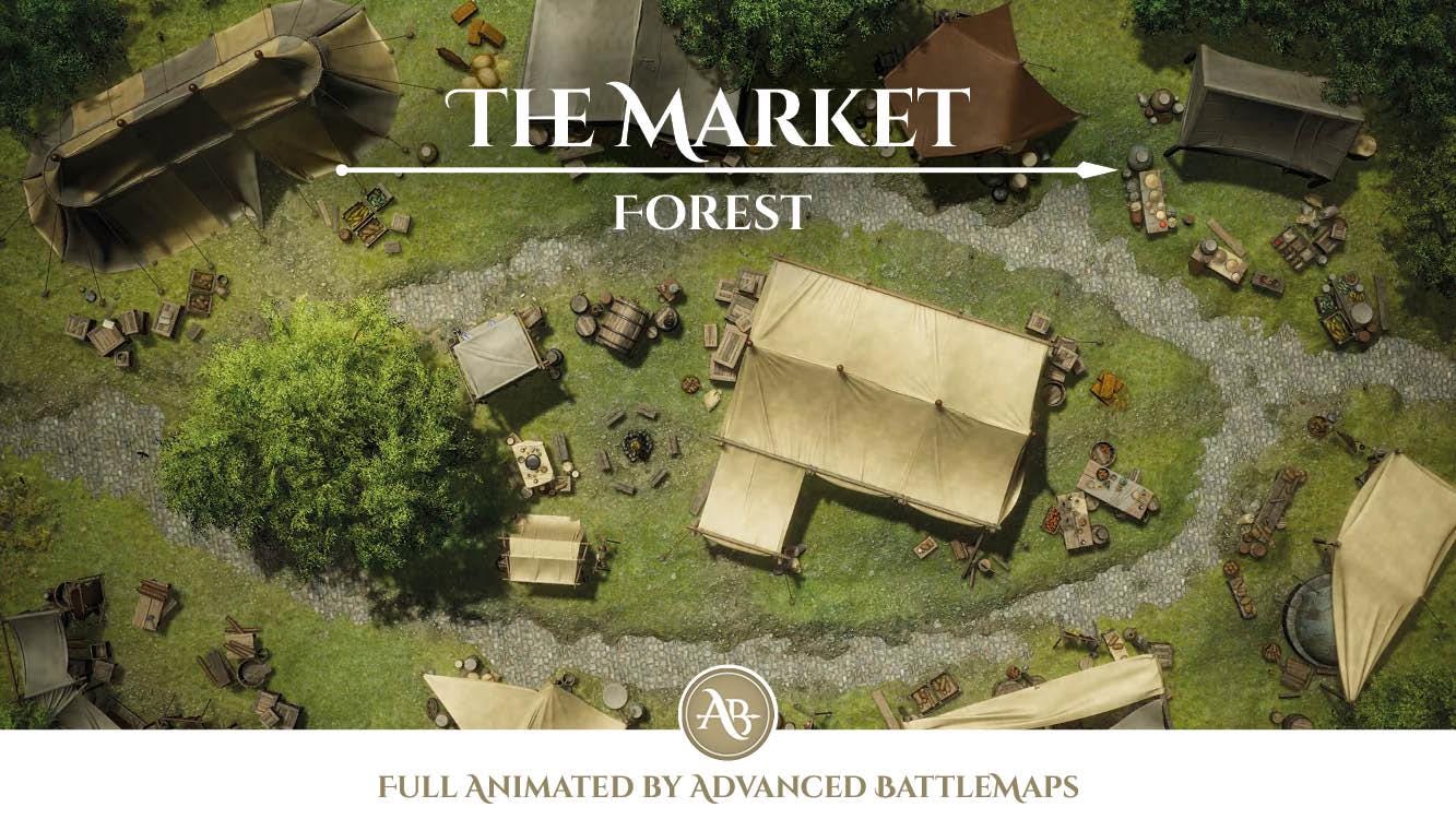 Animated Battlemap | the Market - Complete Map-set - Dungeon and ...
