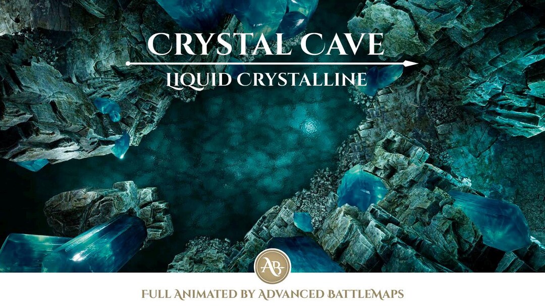 Animated Battlemap | Crystal Cave - Part 2/4 Liquid Crystalline ...