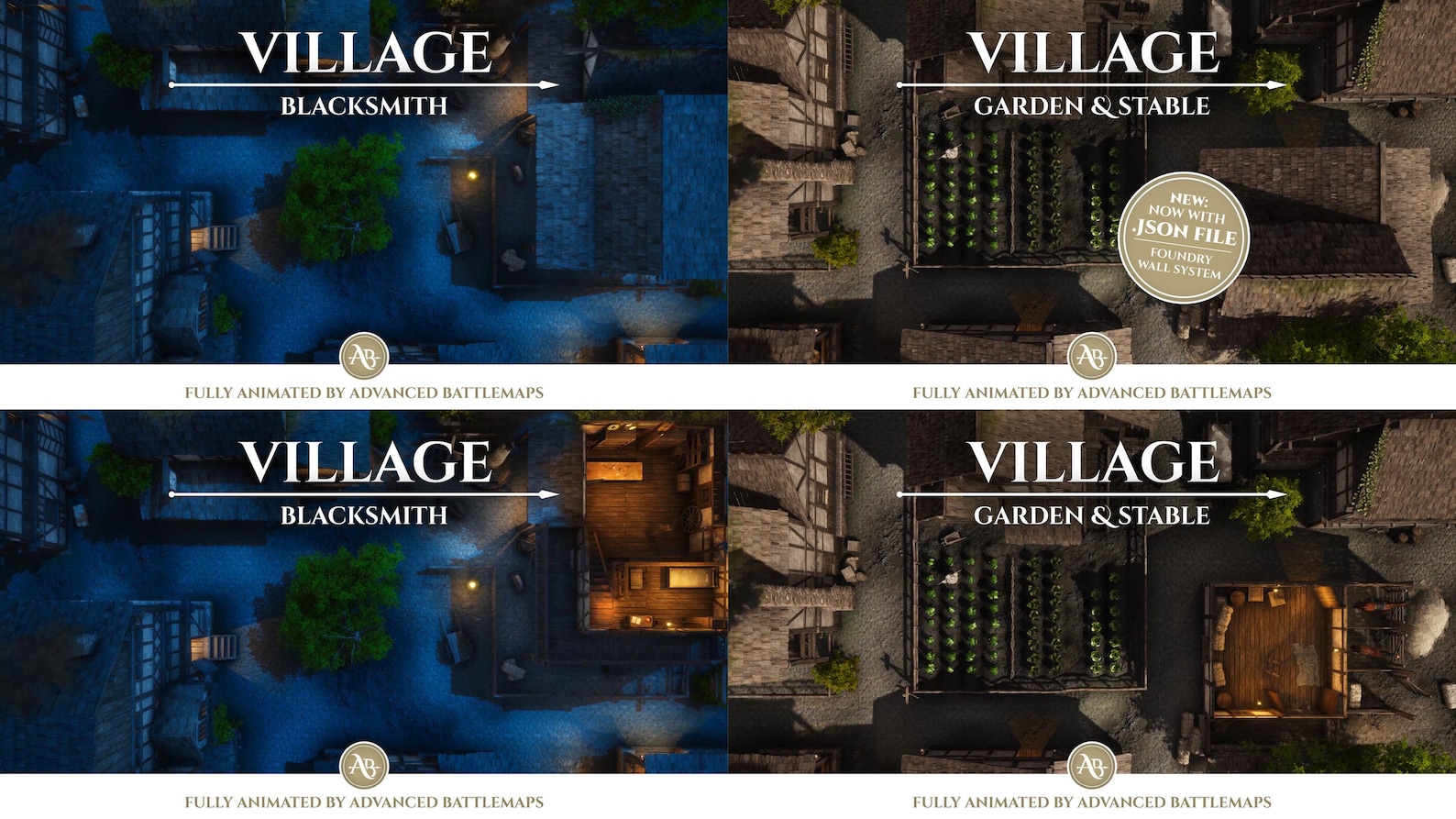 Animated Battlemap | Village - Complete Map-set - Dungeon and Dragons ...