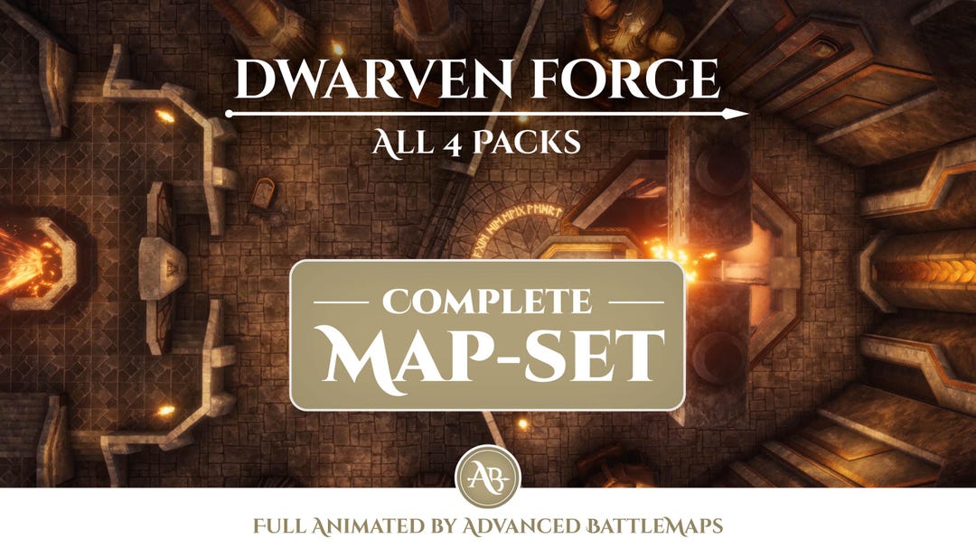 Animated Battlemap | Dwarven Forge - Complete Map-set - Dungeon and ...