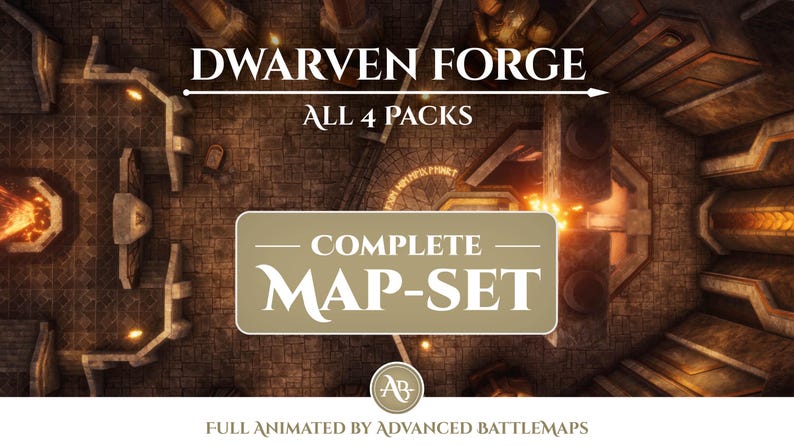 Animated Battlemap | Dwarven Forge - Complete Map-set - Dungeon and ...