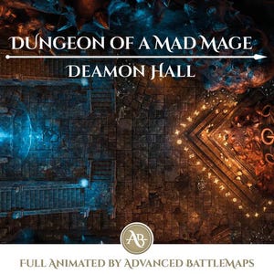 Animated Battlemap | Dungeon of A Mad Mage - Part 4/9 Deamon Hall ...