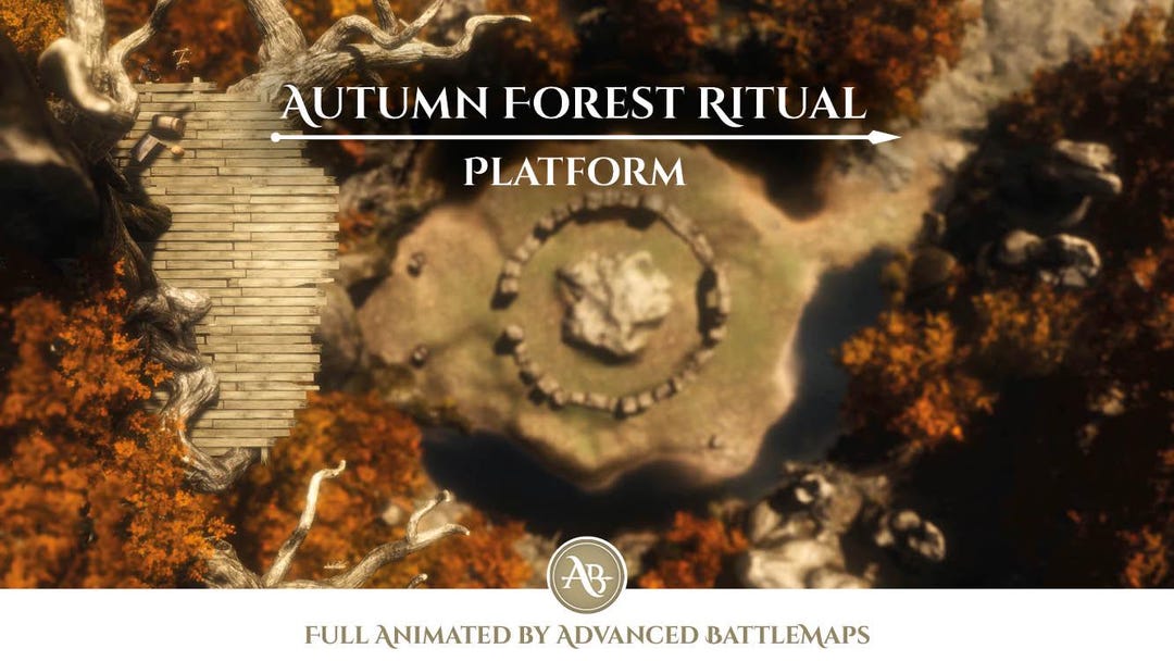 Animated Battlemap | Autumn Forest Ritual - Part 3/3 Platform - Dungeon ...