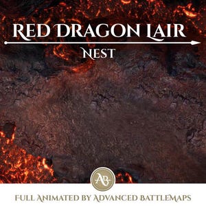 Animated Battlemap | Red Dragon Lair - Complete Map-set - Dungeon and ...