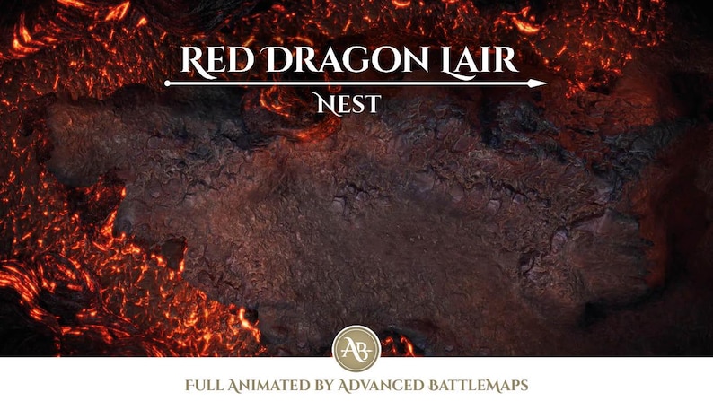 Animated Battlemap | Red Dragon Lair - Complete Map-set - Dungeon and ...