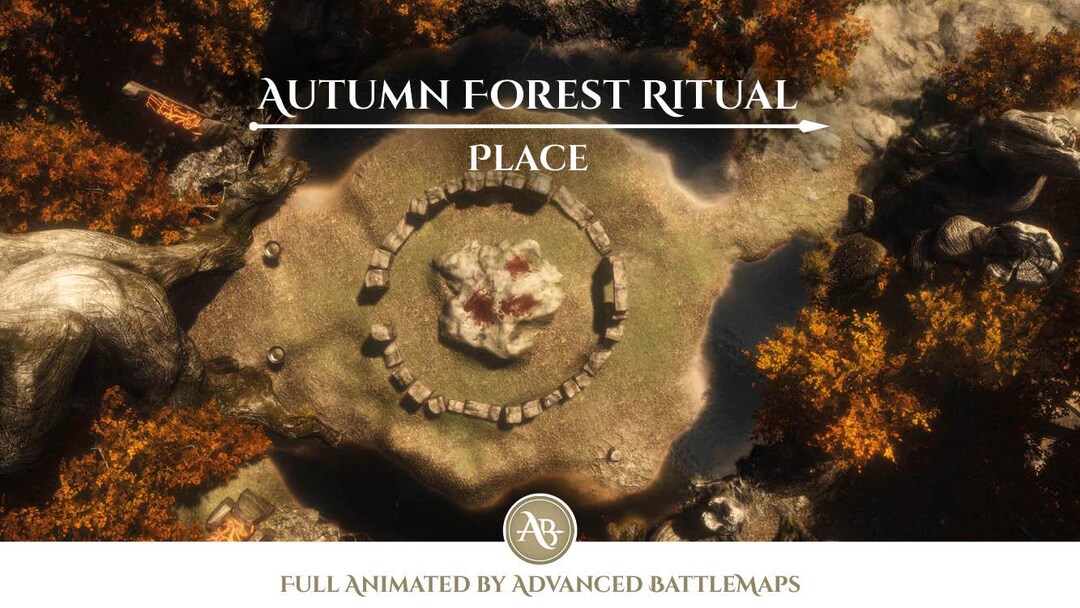 Animated Battlemap | Autumn Forest Ritual - Part 1/3 Place - Dungeon ...