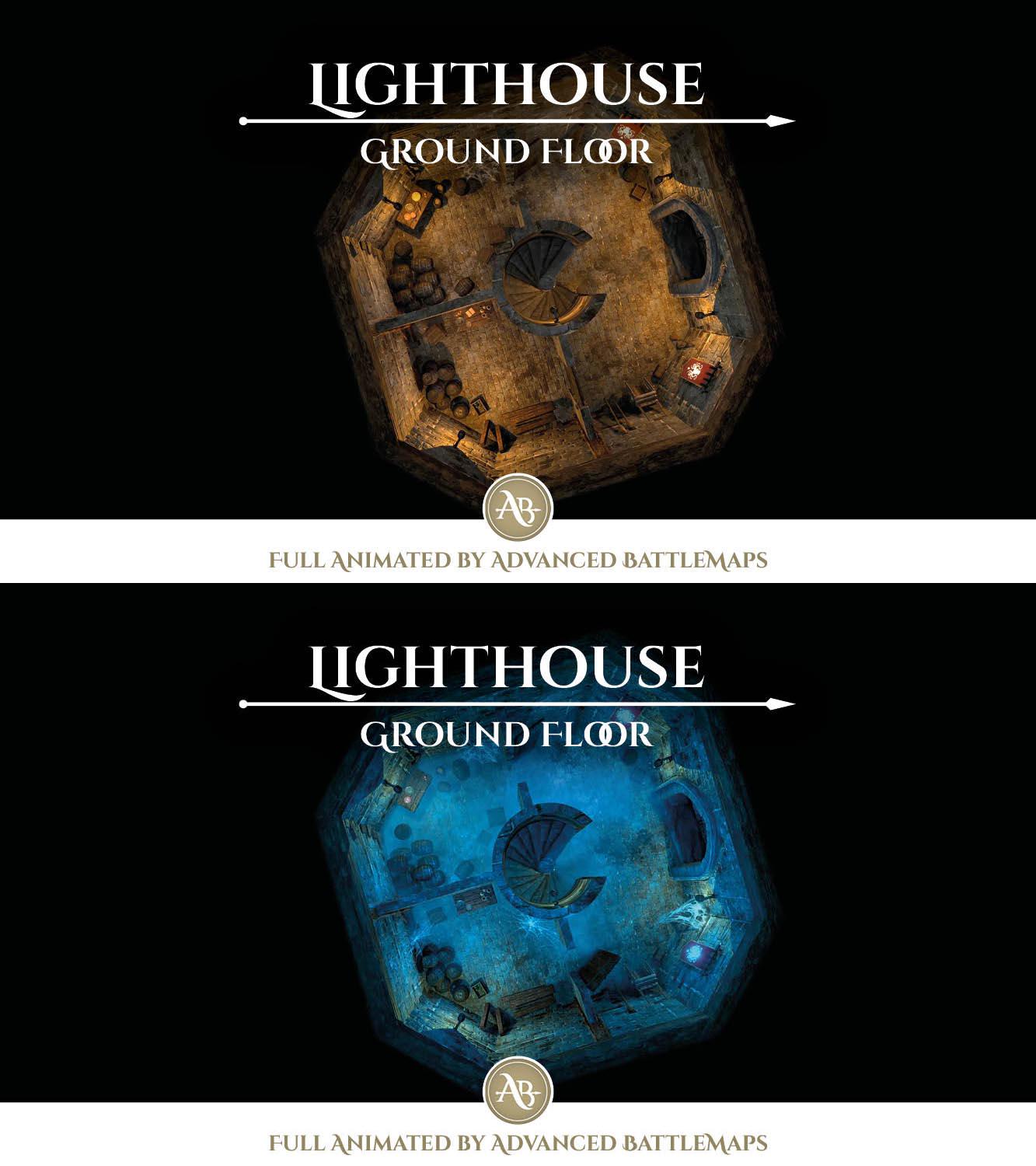 Animated Battlemap | Lighthouse - Complete Inside Map-set - Dungeon and ...