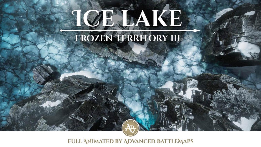 Animated Battlemap | Ice Lake - Part 3/4 Frozen Territory III - Dungeon ...