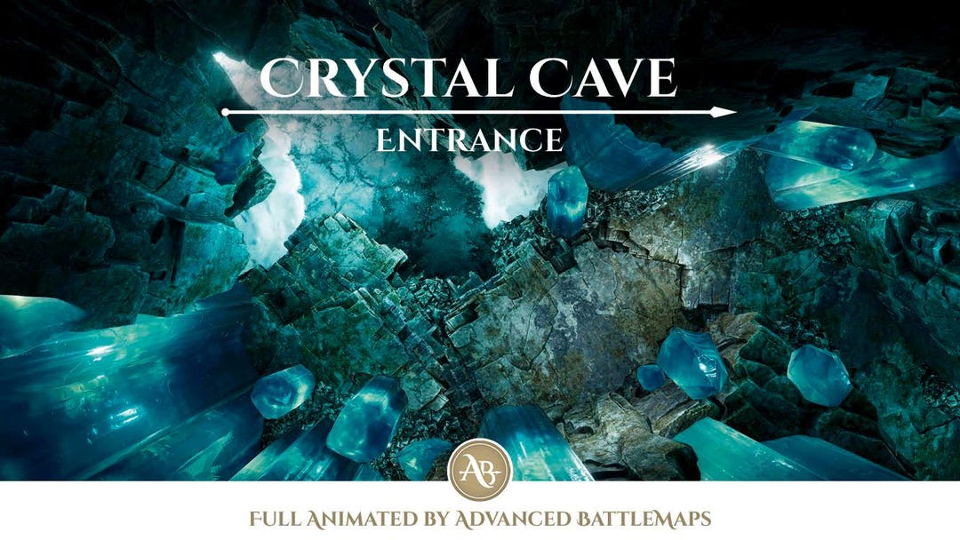 Animated Battlemap | Crystal Cave - Part 1/4 Entrance - Dungeon and ...