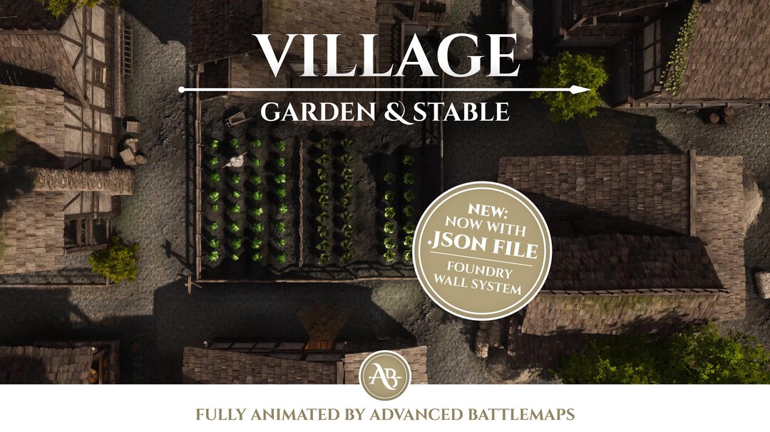 Animated Battlemap | Village - Part 2/2 Garden & Stables - Dungeon and ...