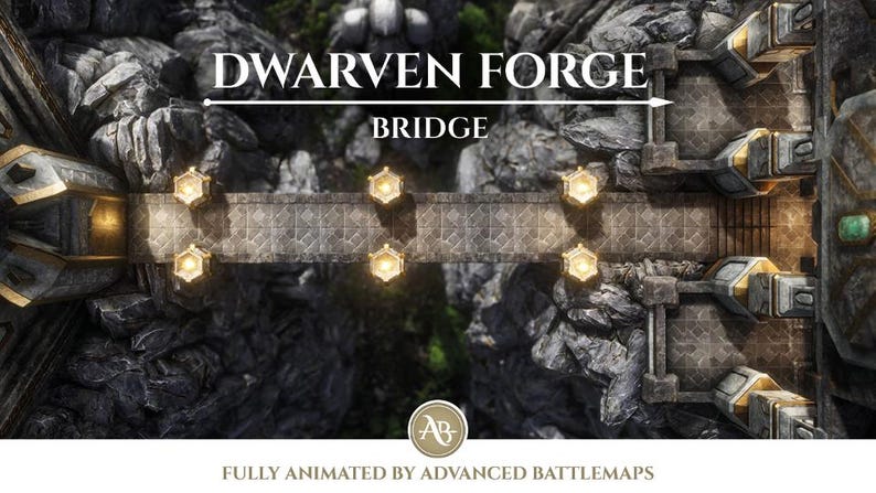 Animated Battlemap | Dwarven Forge - Part 2/4 Bridge - Dungeon and ...