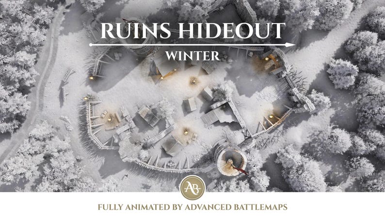 Animated Battlemap | Ruins Hideout - Complete Map-set - Dungeon and ...