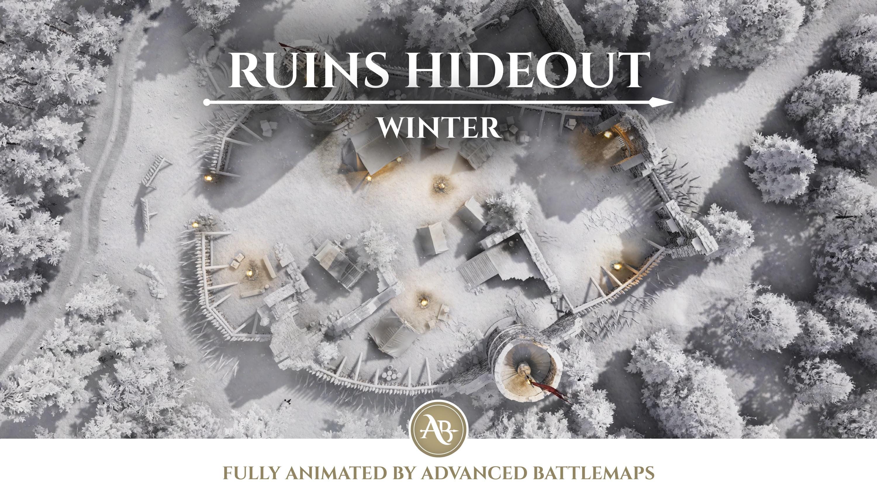 Animated Battlemap | Ruins Hideout - Complete Map-set - Dungeon and ...