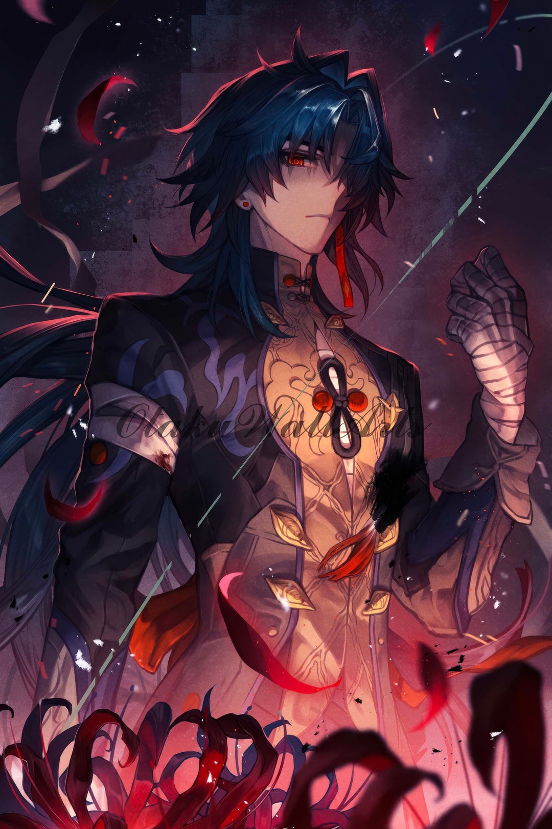 Honkai Star Rail Blade 12"x18" Portrait Poster Prints, FREE Keychain ...