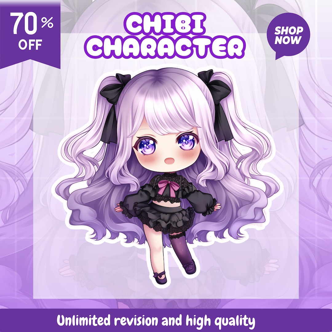 Custom Chibi Character Chibi Character Chibi Logo Cute Chibi Chibi ...