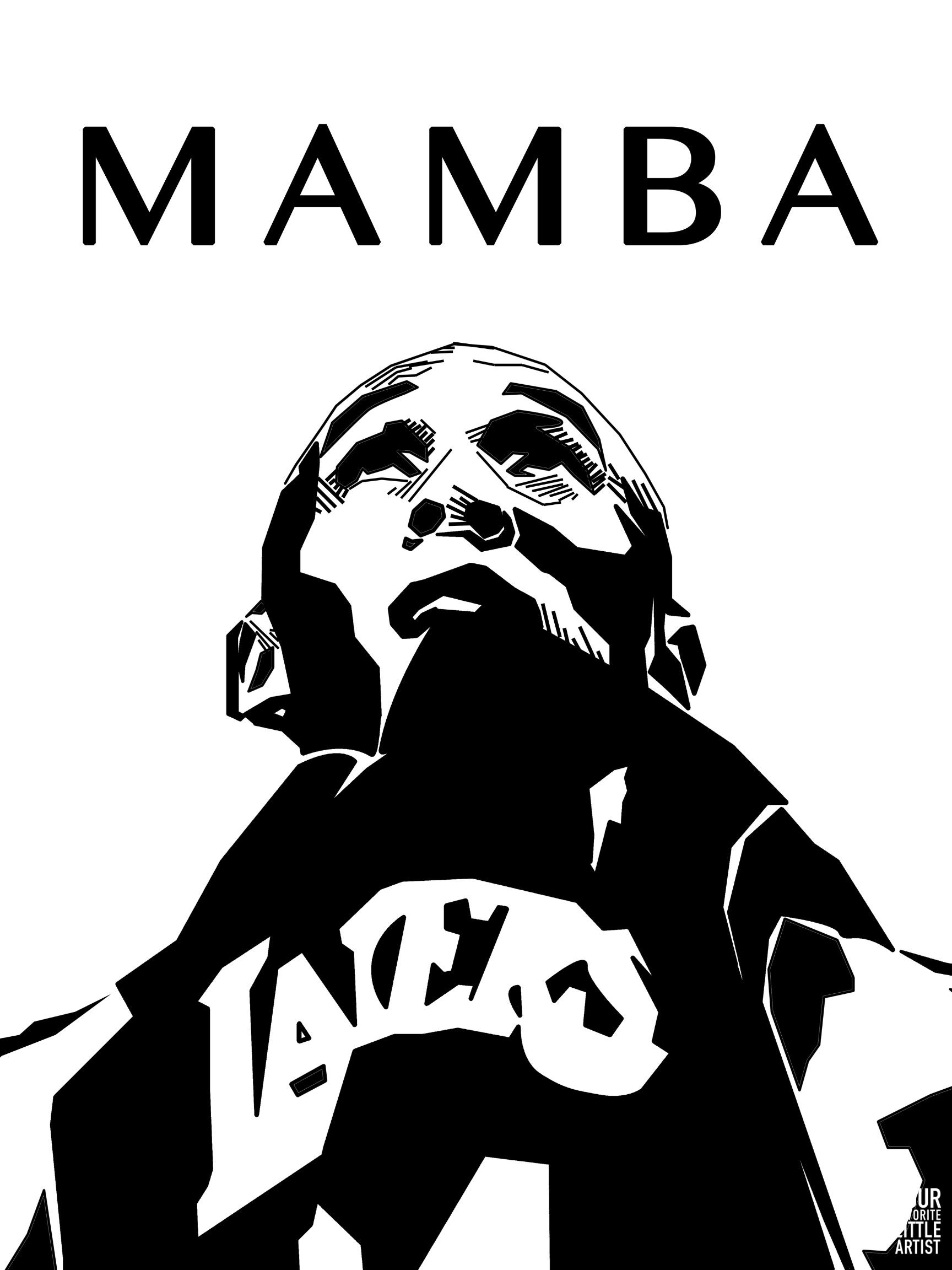 Kobe Bryant Digital Art Print Poster - Etsy