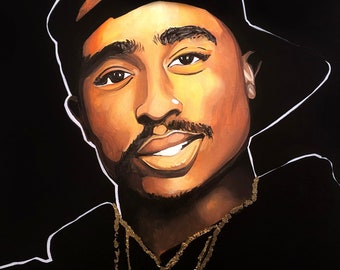 Tupac Art Poster - Etsy