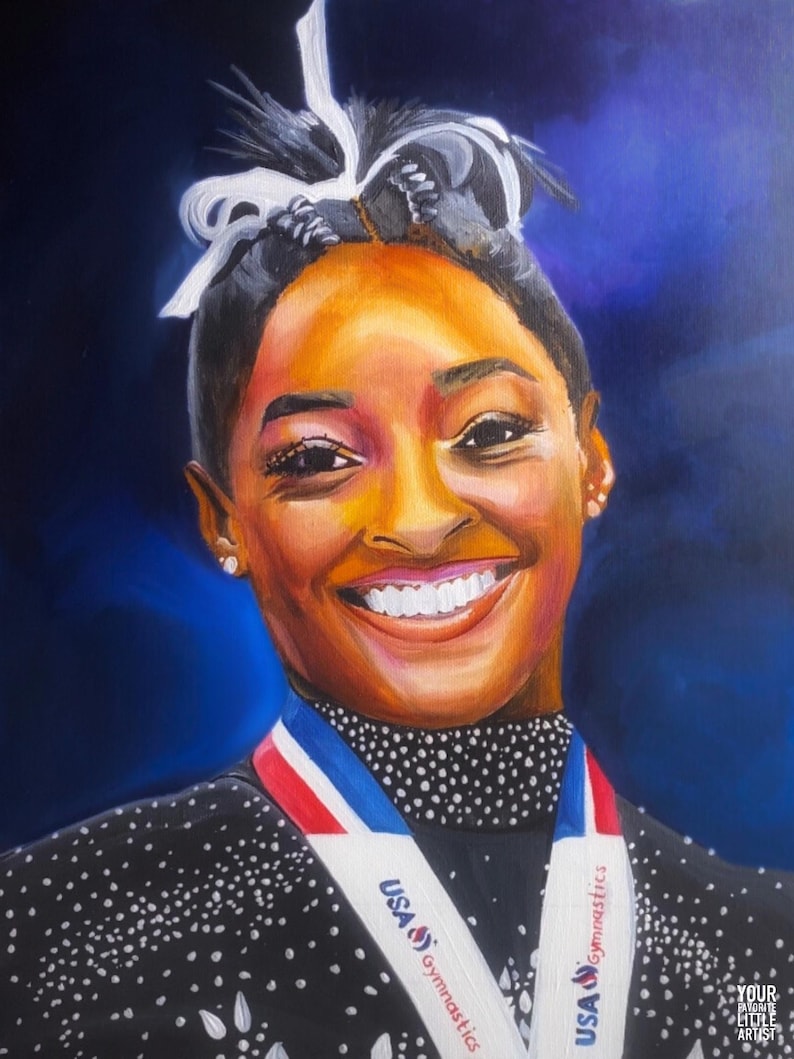 Simone Biles Art Print Poster - Etsy