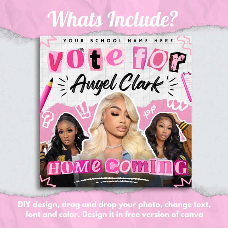 Editable Homecoming Campaign Flyer: Canva Template (digital Download ...