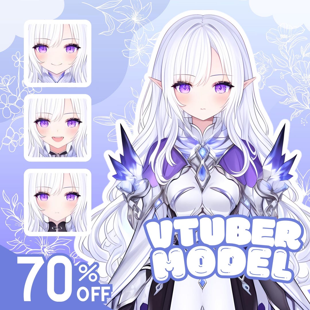 CUSTOM Vtuber Model for Commercial Use Live 2D Vtuber Model Vtuber ...