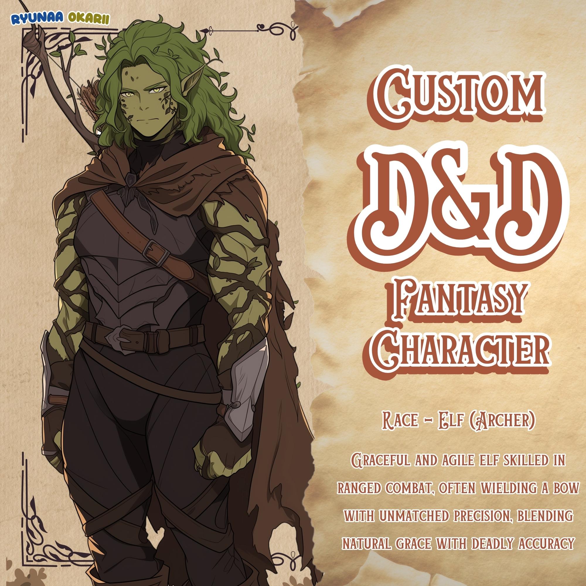 CUSTOM DND CHARACTER, Dungeons and Dragons, Dnd Character Commission ...