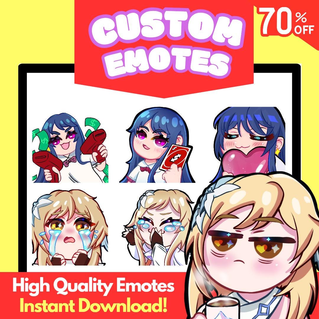 Custom Emotes for Twitch, Animated Emotes for Twitch and Discord, Emote ...