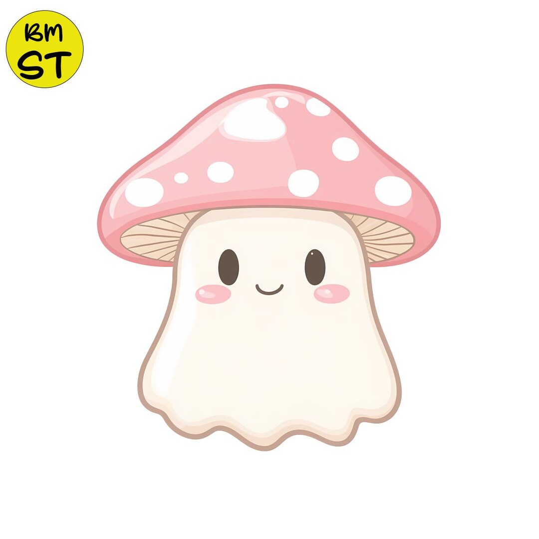 Cute Ghost Png, Ghost Png, Cute Boo Png, Boo Mushroom Png, Halloween ...