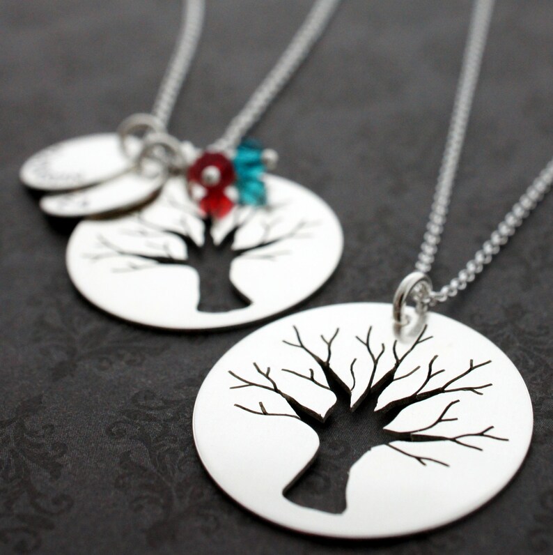 Sturdy Oak Tree Pendant Woodland Jewelry in Sterling Silver | Etsy