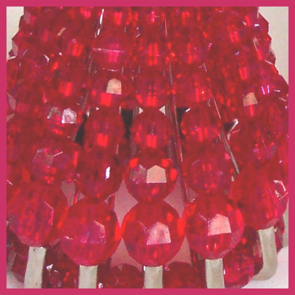 Mini Beaded Lamp Shades Safety Pin and Beading Pattern / Tutorial PDF ...