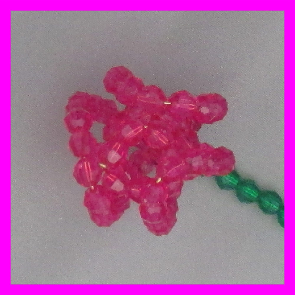 Rosebud Flower Beading Pattern (8 1/2" Tall) / Tutorial PDF Step-by ...