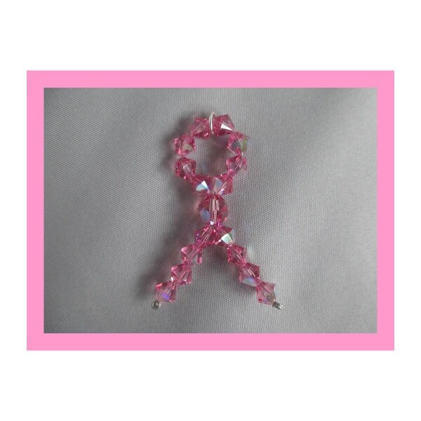Awareness / Cause / Support / Cancer Ribbon Pendant Beading Pattern ...