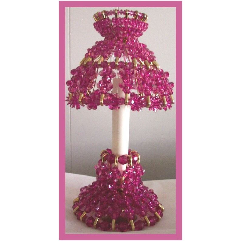 Lamp Shade and Base Safety Pin and Beading Pattern / Tutorial PDF Step ...