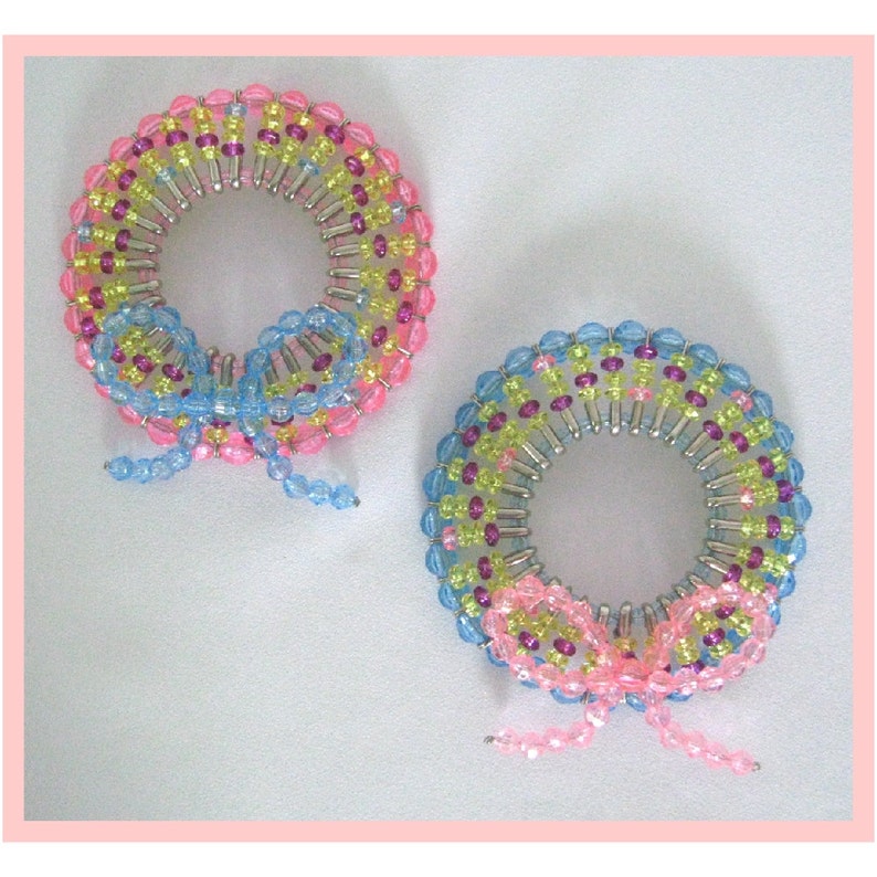 Mini Spring Wreaths Safety Pin and Beading Pattern / Tutorial PDF Step ...