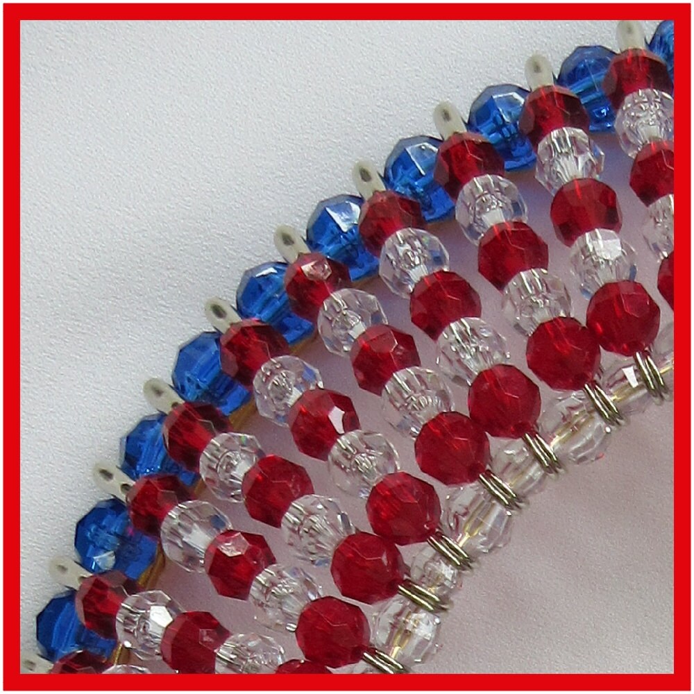 Americana Beaded Wreath Safety Pin and Beading Pattern / Tutorial PDF ...