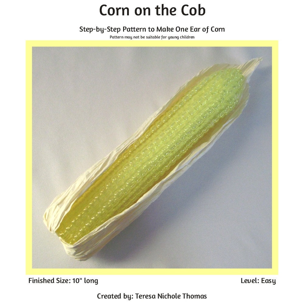 Corn on the Cob Beading Pattern / Tutorial PDF Step-by-step Detailed ...