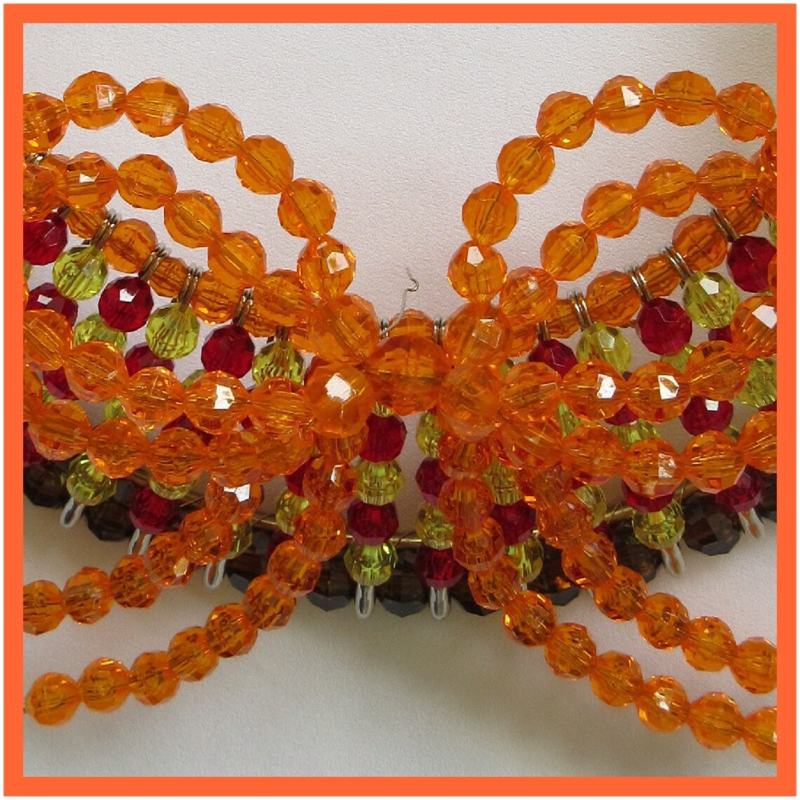 Autumn Beaded Wreath Safety Pin and Beading Pattern / Tutorial PDF Step ...