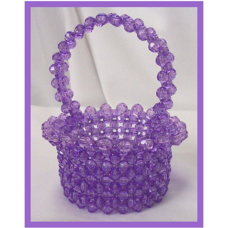 Beaded Easter Basket Beading Pattern Tutorial Pdf Step By Step