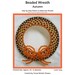 Autumn Beaded Wreath Safety Pin and Beading Pattern / Tutorial PDF Step ...