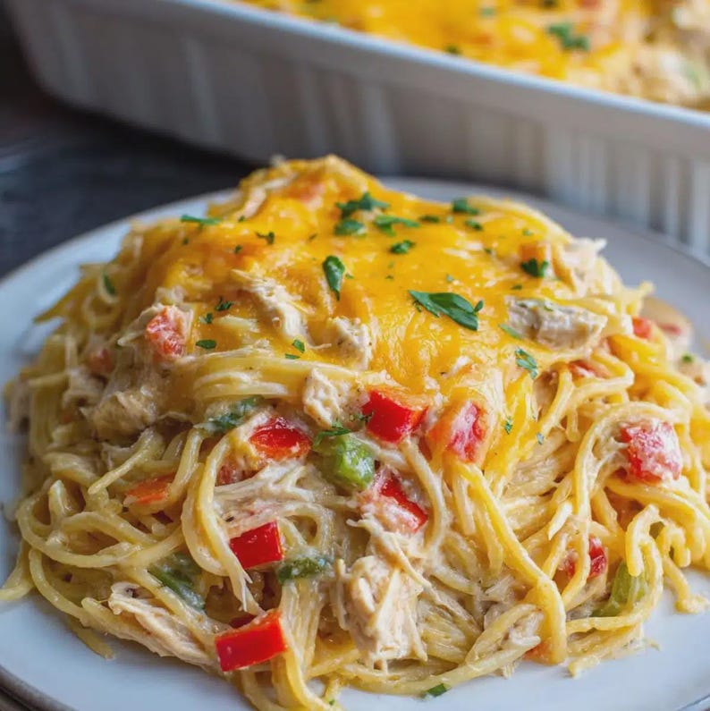 Creamy Cheesy Spaghetti - Digital Recipe Card | Printable PDF | Quick ...