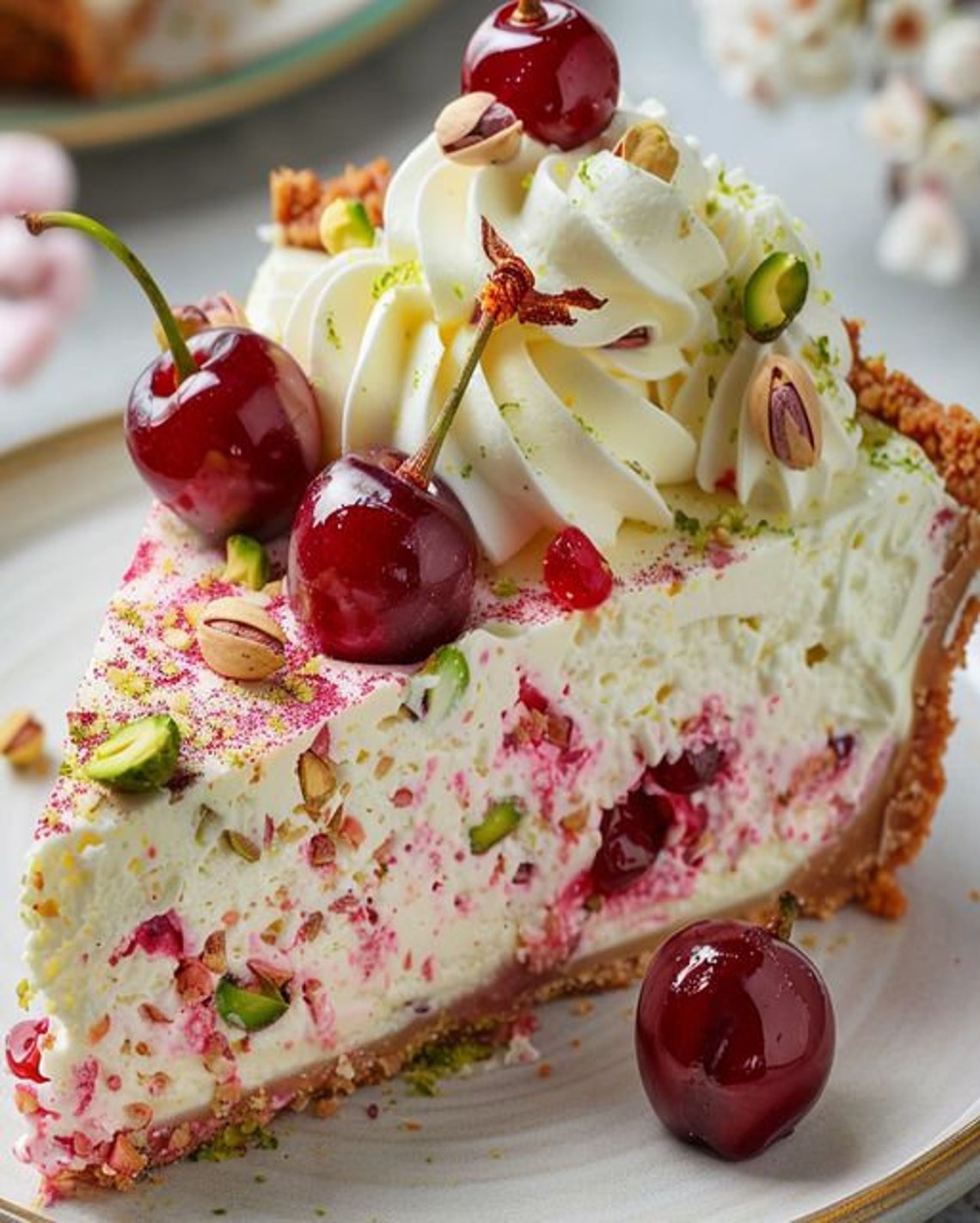 BEST RECIPE FOR Luscious Lemon-lime Cherry Pistachio Cheesecake Recipe ...