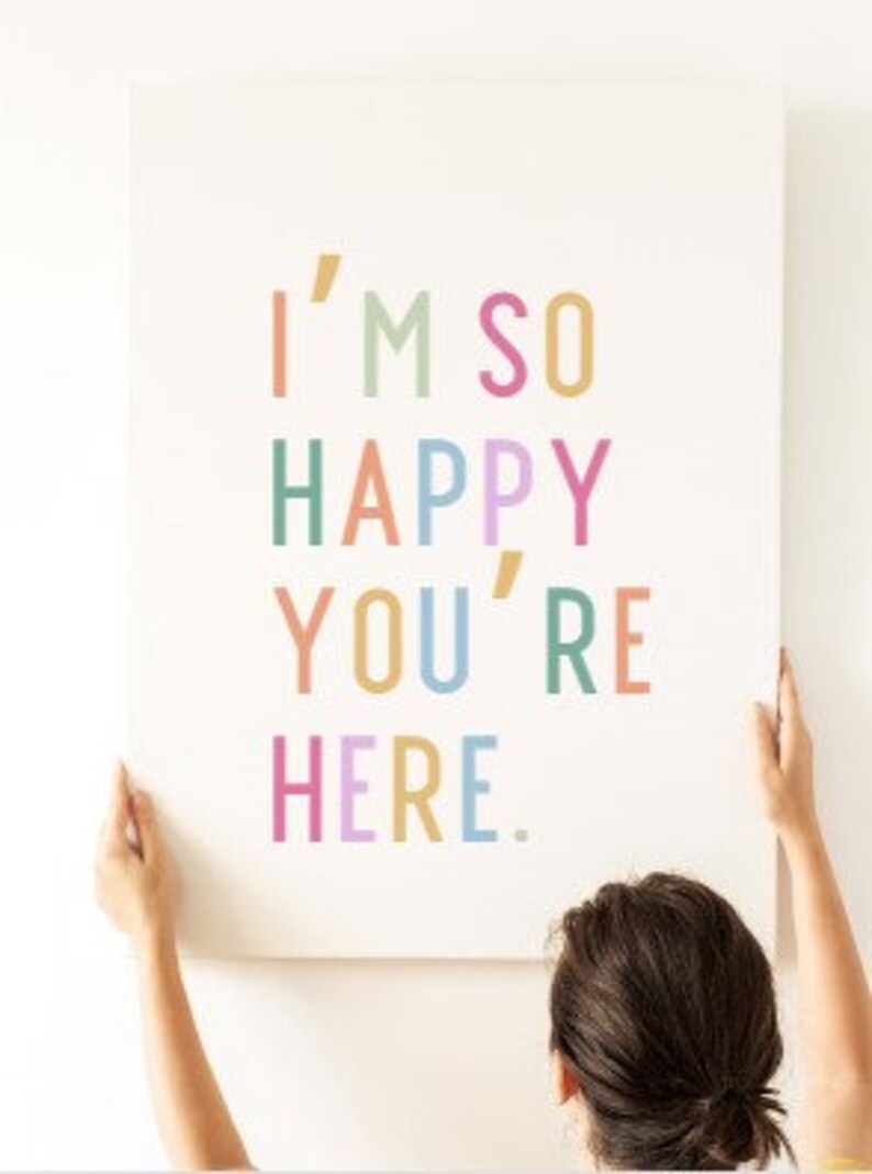 Motivational Classroom Poster I'm so Happy You're Here - Etsy