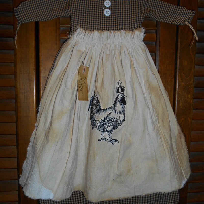 Primitive Rooster - Etsy