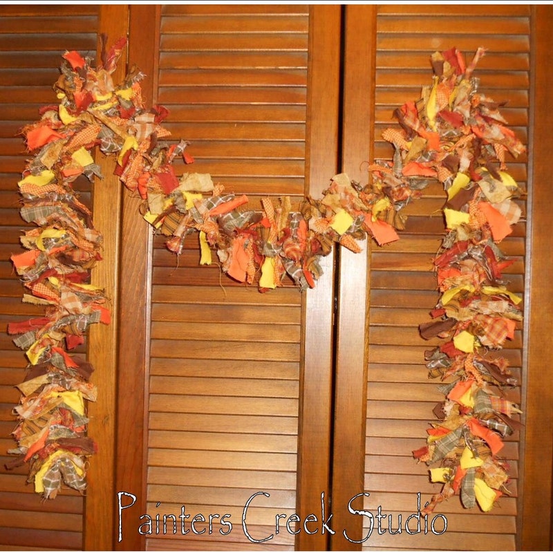 Rag Garland - Etsy