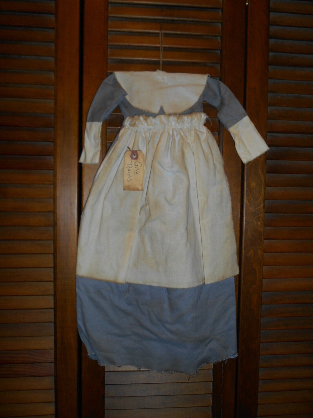 PILGRIM DRESS With APRON, Prim Dress Decor, Give Thanks, Thanksgiving ...